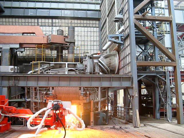 EAF Steelmaking Electric Arc Furnace 50 Tons Continuous Charging